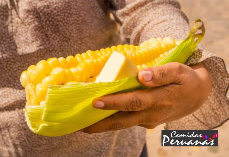 Choclo con Queso - Plato Tipico de Cusco - Comidas Peruanas