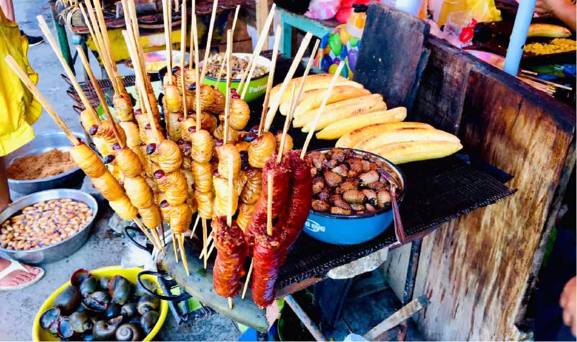 Gusano Suri y los Platos Tipicos de la Selva - Comidas Peruanas - Recetas