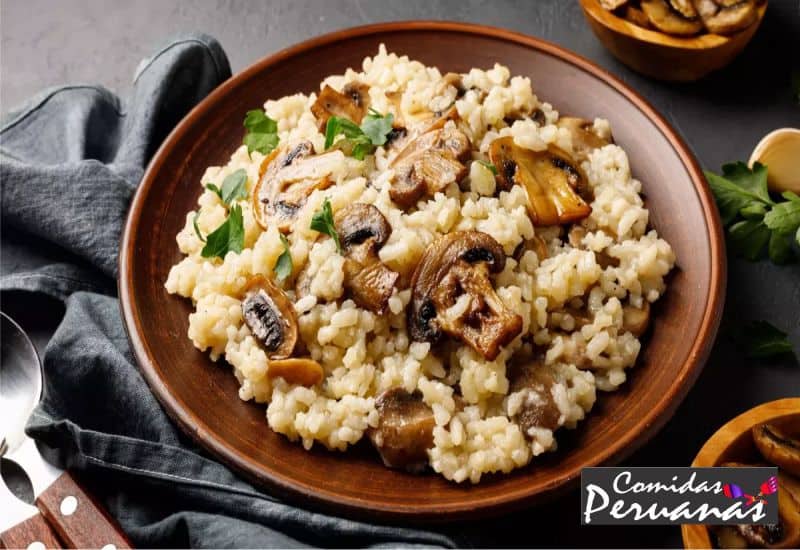 Risotto Receta de las Comidas Peruanas - Risotto con Lomo Saltado